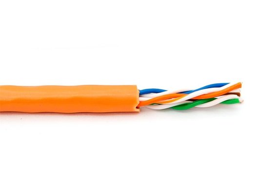 FRNC / LSZH 500MHz Bulk CAT Cable Cat 6a With Copper Braid Foil Screen 23AWG